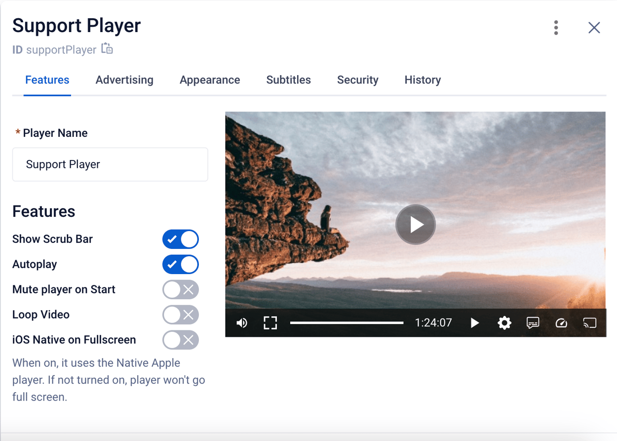 How to Edit Your Channel Player