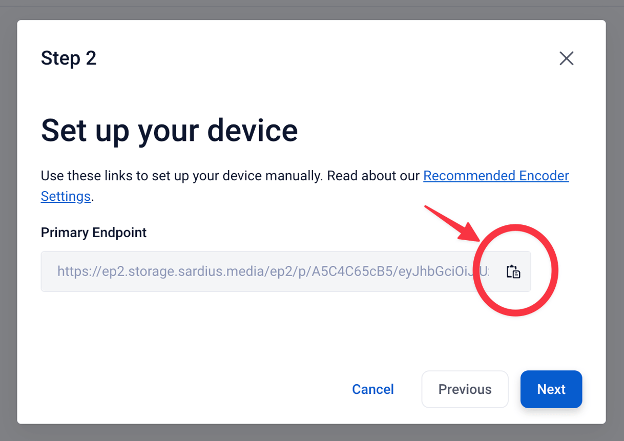 Use an Elemental with Sardius Entrypoint (Manual)